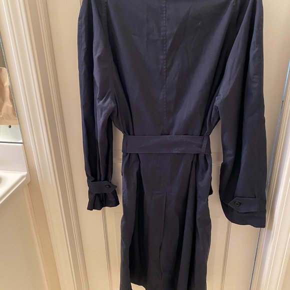 Burberry | Jackets & Coats | Vintage Burberry Navy Trench Coat | Poshmark